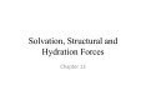 Repulsive Steric Forces B