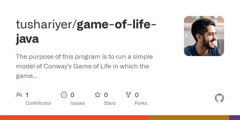 GitHub Tushariyer Game Of Life Java The Purpose Of This Program Is To Run A Simple Model Of
