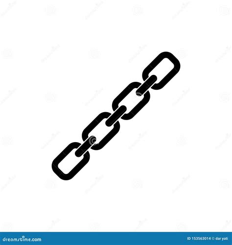 Chain Link Icon Vector Illustration Stock Vector Illustration Of Attach Background 153563014
