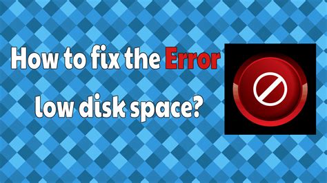 How To Fix The Error Low Disk Space 2025 Whatvwant