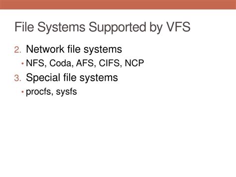 ppt the virtual file system vfs powerpoint presentation free