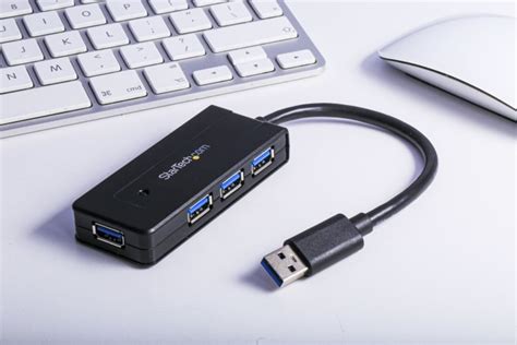 ST4300MINI StarTech Com StarTech Com 4 Port USB 3 0 USB A Hub AC Adapter Powered 179 8087