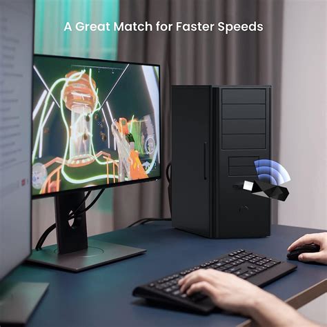 Dbit Ax Wifi Adaptador Usb Para Pc De Escritorio D X Adaptador De Red Inal Mbrica De