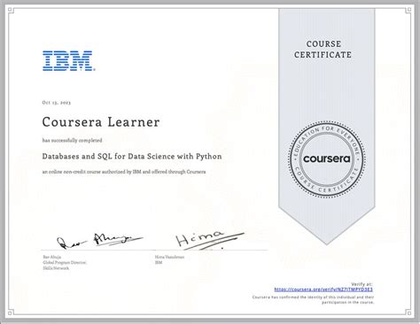 Sql Datascience Dataanalytics Coursera Continuouslearning Ibm