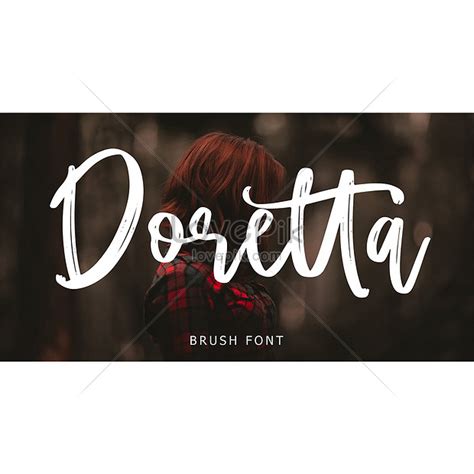 Doretta 브러시 스크립트 글꼴 일러스트 무료 다운로드 Lovepik