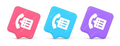 Premium Vector Phonebook Handset Important Contact List Info Button Phone Call Communication