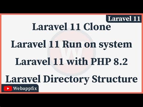 Laravel 11 Clone | Laravel 11 Run on system | Laravel 11 with PHP 8.2 | Laravel Directory ...
