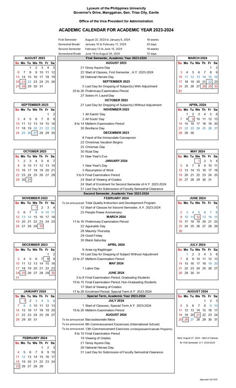 Academic Calendar Lpu 2024 Holly Othella