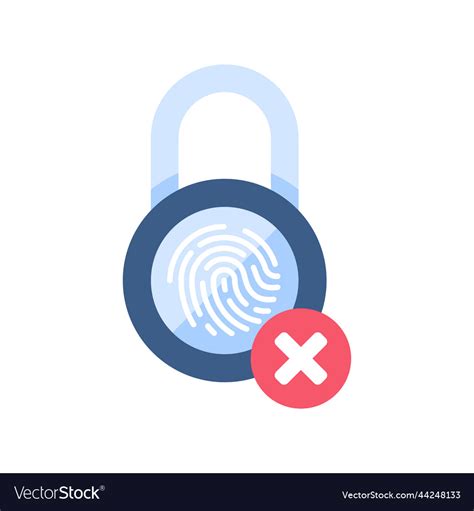 Unlocking The Padlock With Authentication Vector Image