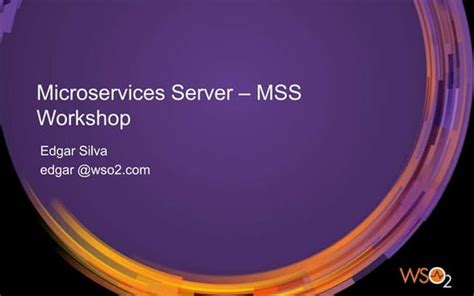 an introduction to wso2 microservices framework for java ppt