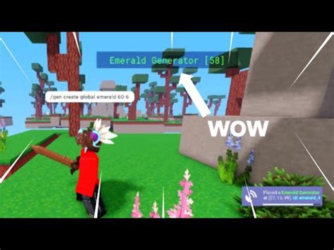 HOW TO SPAWN EMERALD GENERATORS IN ROBLOX BEDWARS YouTube