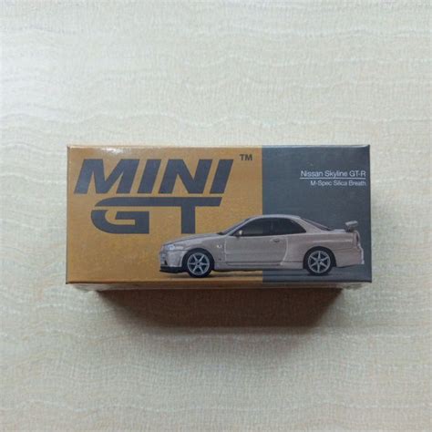 Jual Mini Gt Nissan Skyline Gt R R34 M Spec Silica Breath Shopee