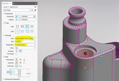 Solved Male And Female Threads Not Lining Up Autodesk Community