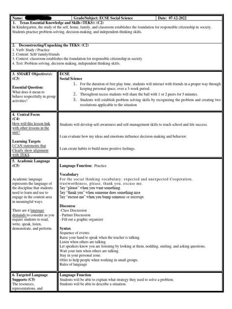 Kinder Teks Example Pdf Educational Assessment Decision Making