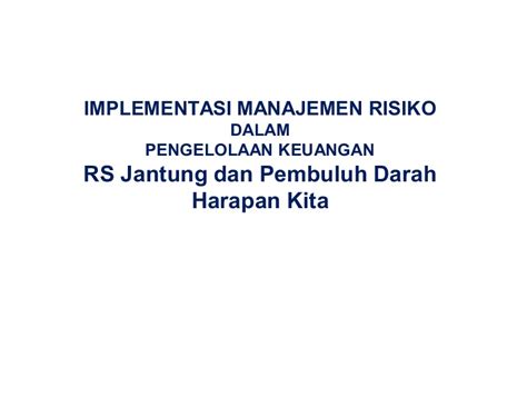 Implementasi Manajemen Risiko Keuangan Pdfcoffee Com