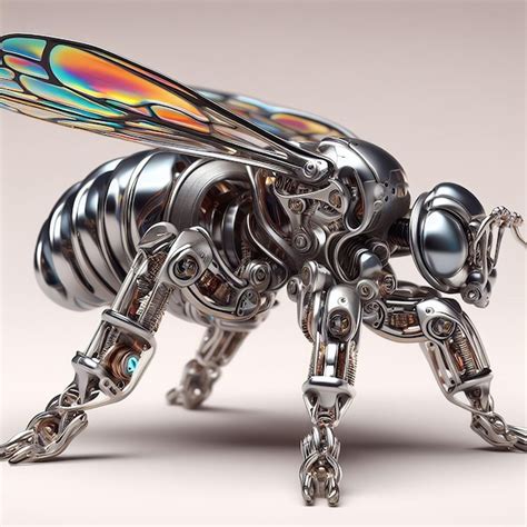 Premium Photo Macro Robotic Insect