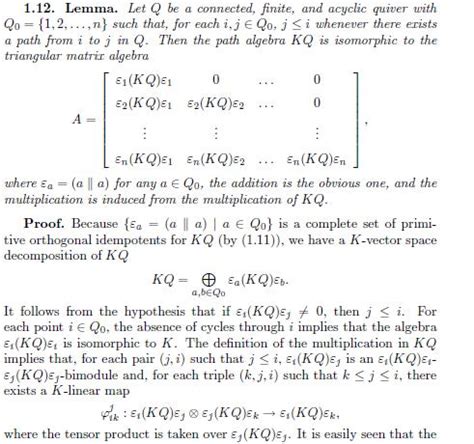 Abstract Algebra Quivers And Tensor Product Mathematics Stack Exchange