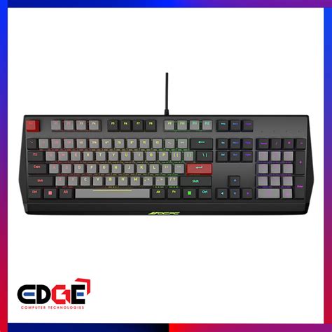 OCPC KR1 RGB Black Hot Swappable Gaming Keyboard Red Switch EDGE Computer Technologies