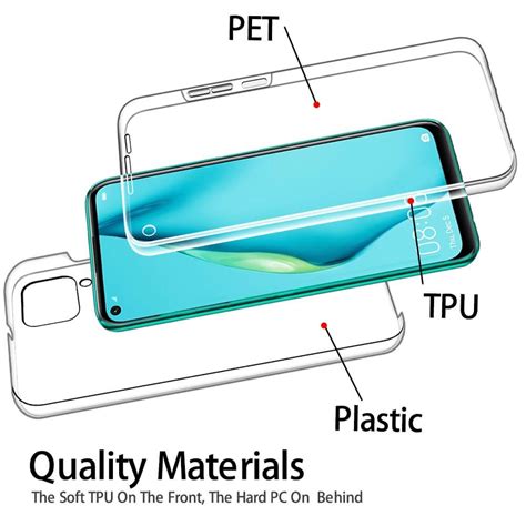Sdtek Case For Huawei P Lite Full Gel Phone Cover Front And Hard Back
