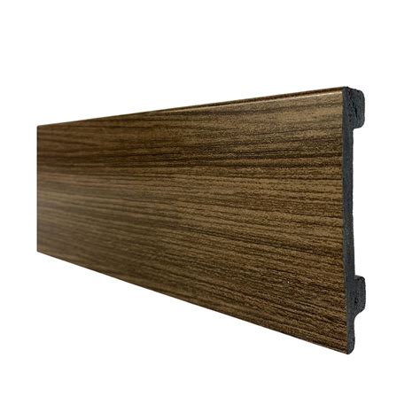 Zoclo De Plástico Textura Madera Color Fresno Por Pieza 8cm Alto X 2