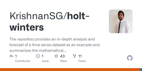 Github Krishnansgholt Winters The Repository Provides An In Depth