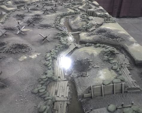 Trench Table Warhammer Terrain 40k Terrain Game Terrain Wargaming