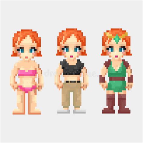 Bit Bit Man Girl For Old Babe Games Stock Vector Illustration Of Cloud Chat