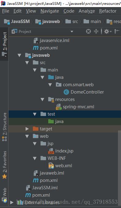 idea多模块ssm框架搭建（idea tomcat maven mysql spring spring mvc mybatis 总结