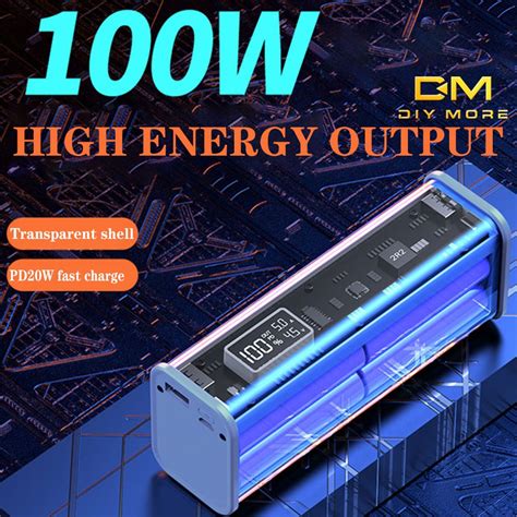 Diymore Pd20w Diy Battery Charger Case Fast Charging Case For 18650 8 20000ma Battery Charging