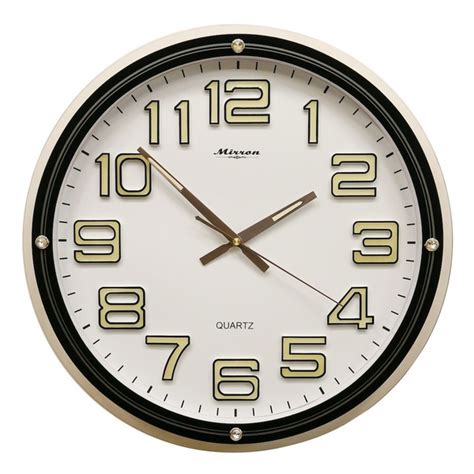 Настенные часы Mirron P2700bn ЧБ купить по низкой цене в интернет магазине Ozon 298882271