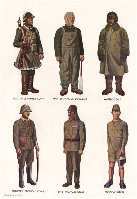 Imperial Japanese Army Uniforms Ww2 Mdnt