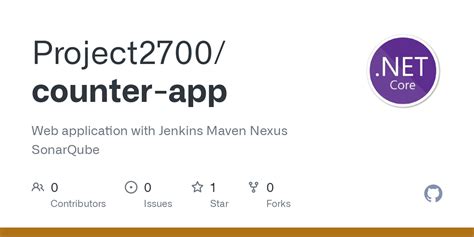 Github Project2700 Counter App Web Application With Jenkins Maven Nexus Sonarqube