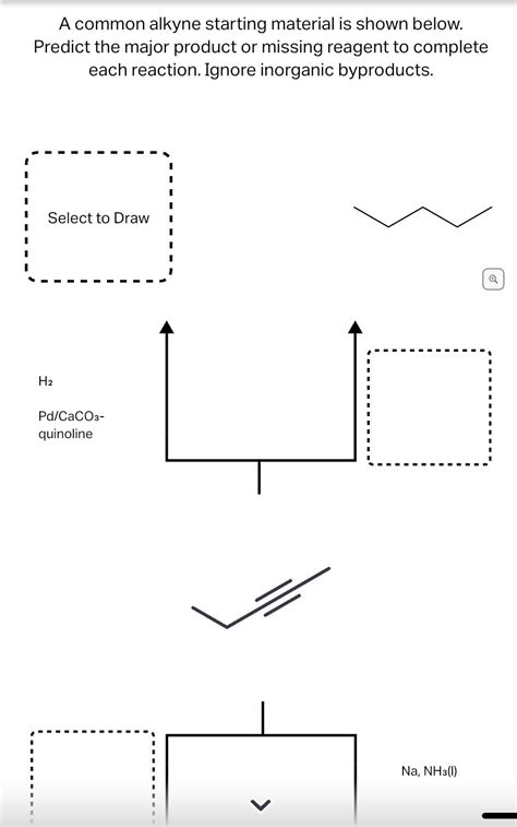 Solved A common alkyne starting material is shown below. | Chegg.com