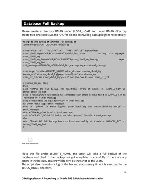 Shell Scripts For Oracle Database And E Business Suite Pdf