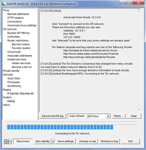 Advanced Onion Router A Client For TOR Network To Enable Proxy