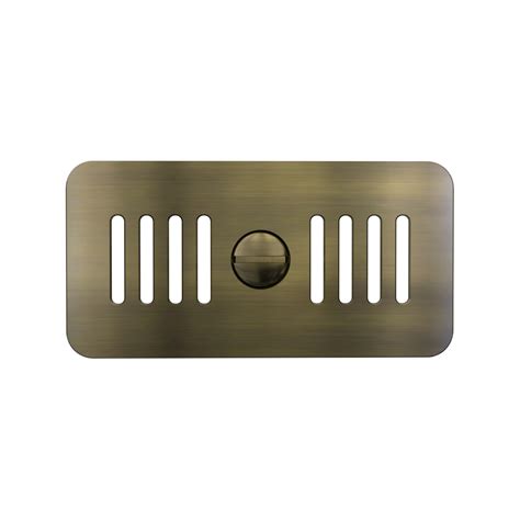 Luxury Rectangular Patinated Brass Overflow Bidbury And Co
