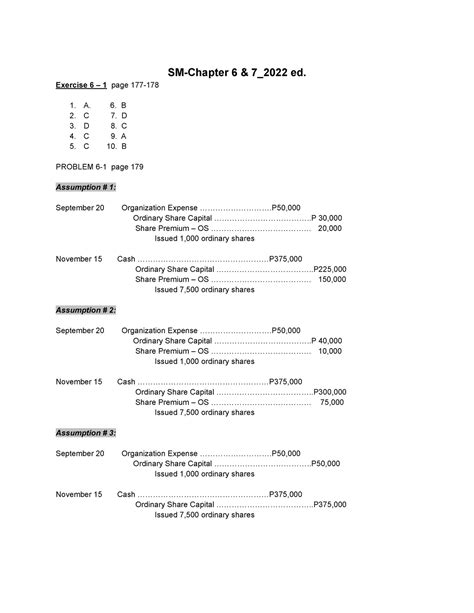 Chapter 7 Exercises Solutions Sm Chapter 6 And 72022 Ed Exercise 6 1 Page 177 A 6 B C 7
