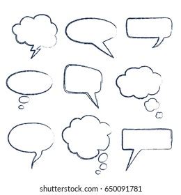 Text Speech Bubble Stock Vector Royalty Free 650091781