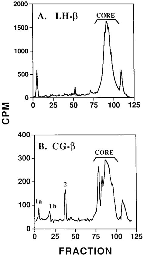 Tryptic Maps Of Glycoprotein Hormone Subunits Panel A Shows The