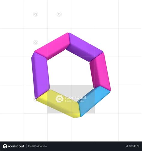 Hexagon Chart 3d Icon Download In Png Obj Or Blend Format