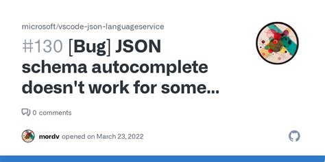 Bug JSON Schema Autocomplete Doesn T Work For Some Fields Of Moderate Complexity Issue