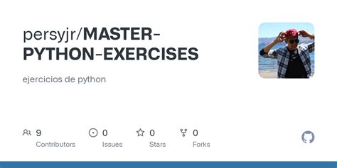 GitHub Persyjr MASTER PYTHON EXERCISES Ejercicios De Python