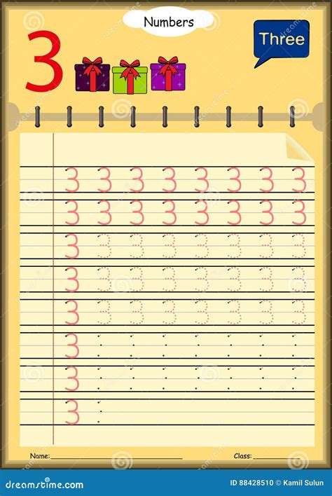I Bambini Piccoli Imparano Scrivere I Numeri Compito Per I Bambini