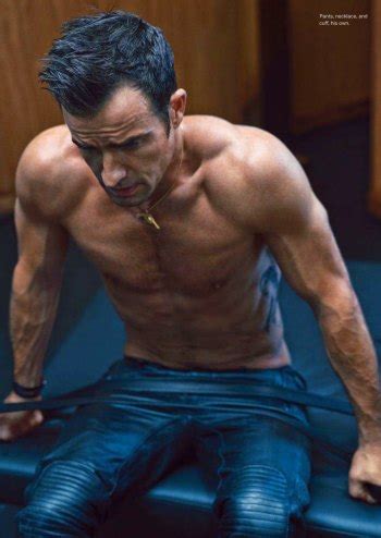 Justin Theroux Young Shirtless Grey Sweatpants Famewatcher