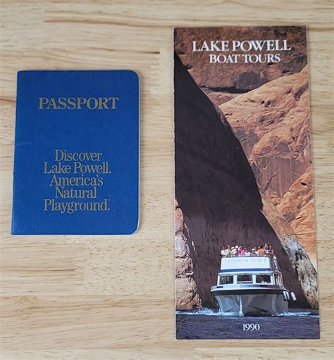 Lake Powell Boat Tours And Passport Lot Of 2 Booklets ©1990 Ebay