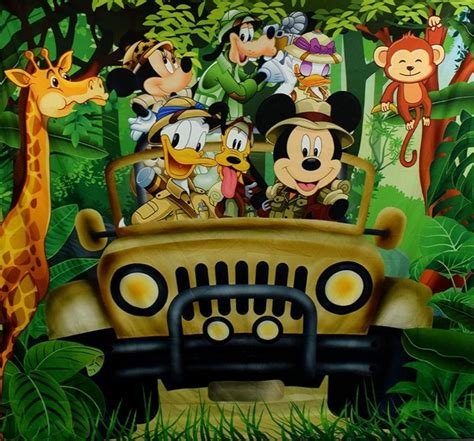 Mickey Safari Car Mickey Safari Event Mickey Safari Cutouts Mickey Backdrop Mickey Safari Photo