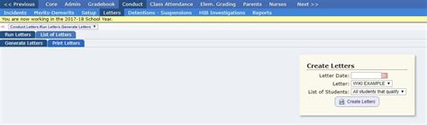 How To Generate A Conduct Letter Genesis Sis Support
