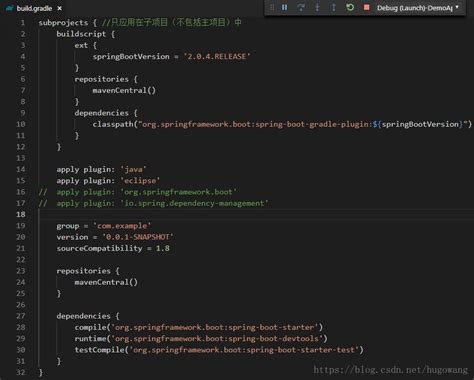 vs code开发spring boot cloud示例（四）spring boot gradle多项目框架 灰信网（软件开发博客聚合）