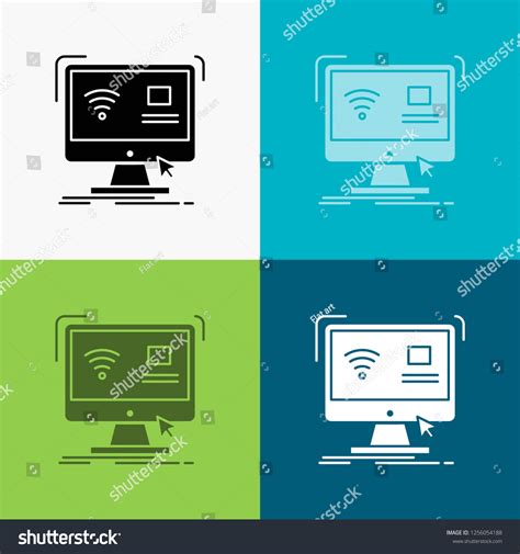 Control Computer Monitor Remote Smart Icon Stock Vector Royalty Free 1256054188 Shutterstock
