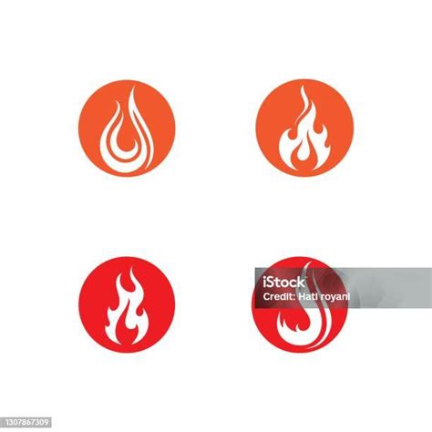 Templat Desain Ilustrasi Vektor Api Ilustrasi Stok Unduh Gambar Sekarang Alam Api Api